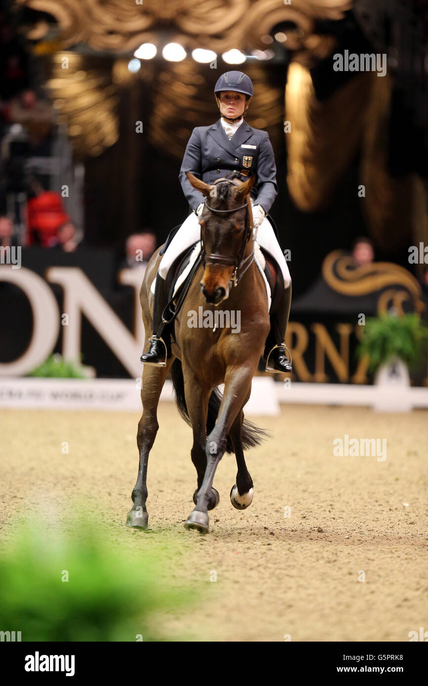 Germany's Isabell Werth riding Don Johnson FRH in the Reem Acra FEI ...