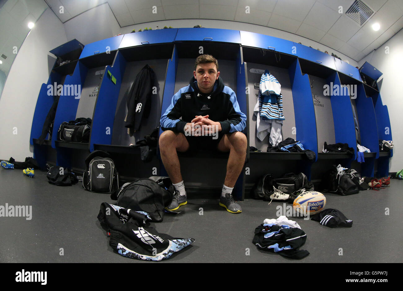 Glasgow warriors player ryan wilson team announcement scotstoun stadium ...