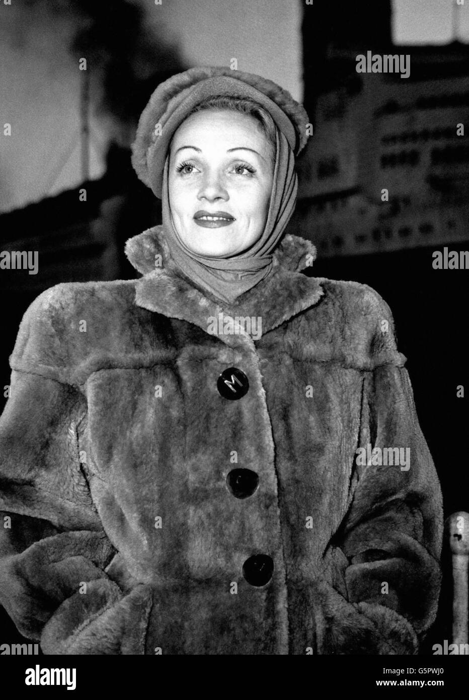 Hollywood actress Marlene Dietrich arrives in Southampton when the ...