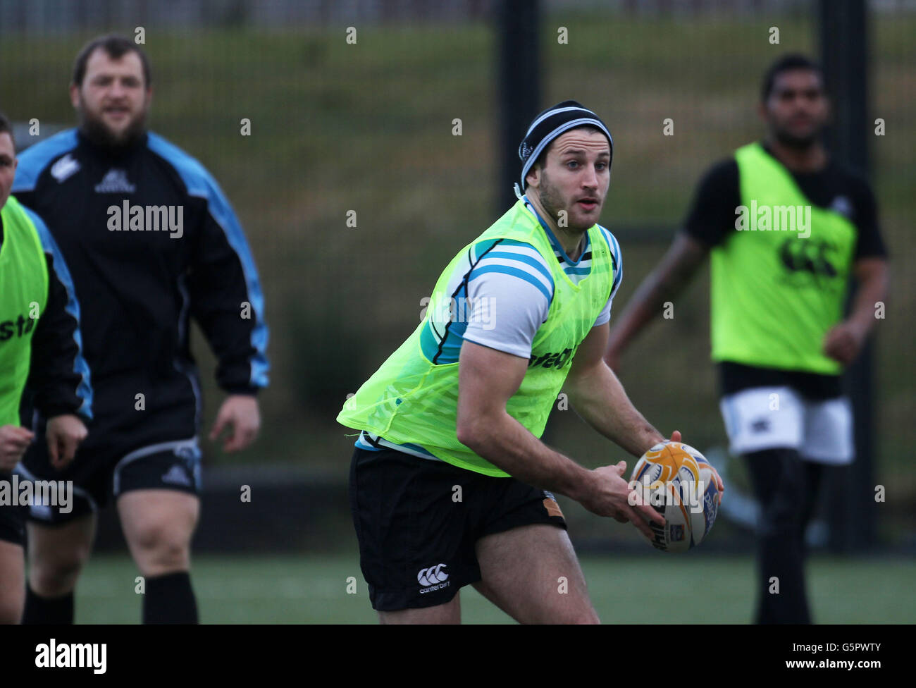 Rugby Union - Glasgow Warriors Team Run - Scotstoun Stadium Stock Photo ...