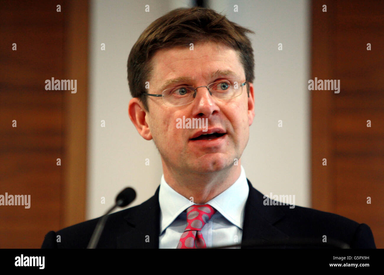 Greg Clark MP speaks at the launch of the Greater Birmingham Project ...