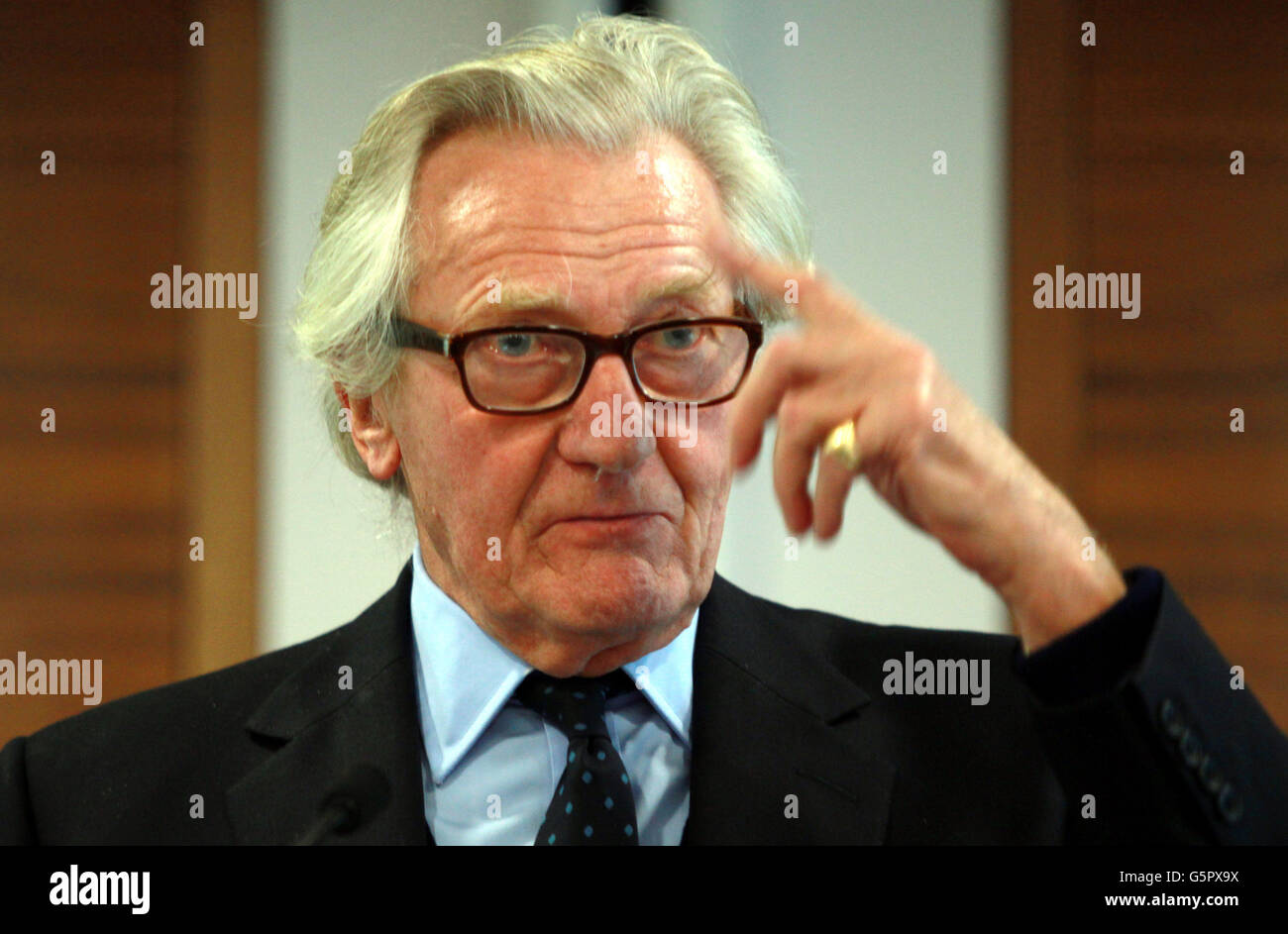 Lord heseltine at the launch of the greater birmingham project hi-res ...