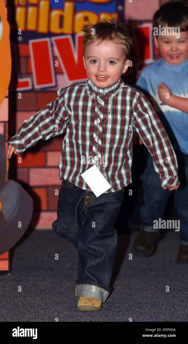 Lennon Gallagher comes out at the interval during a celebrity gala of ...