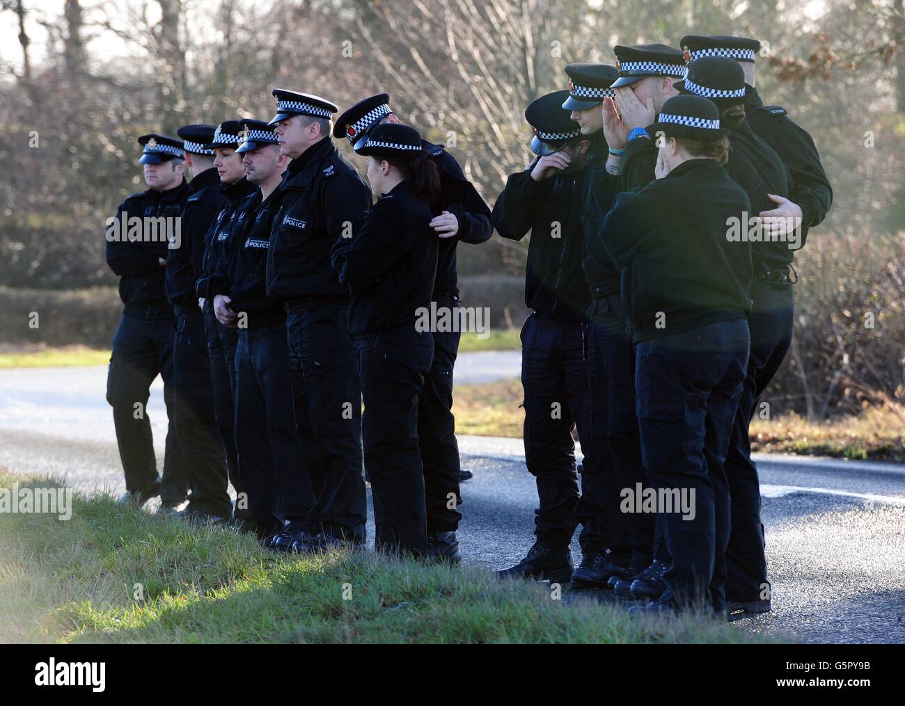 Police officer death Stock Photo - Alamy