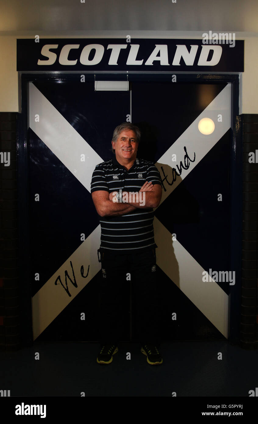 Scott johnson press conference murrayfield hi-res stock photography and ...