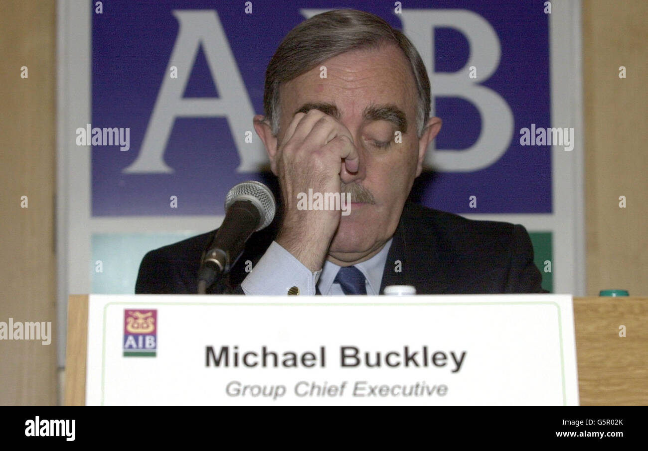 Group Chief Executive of Allied Irish Banks Michael Buckley during a ...