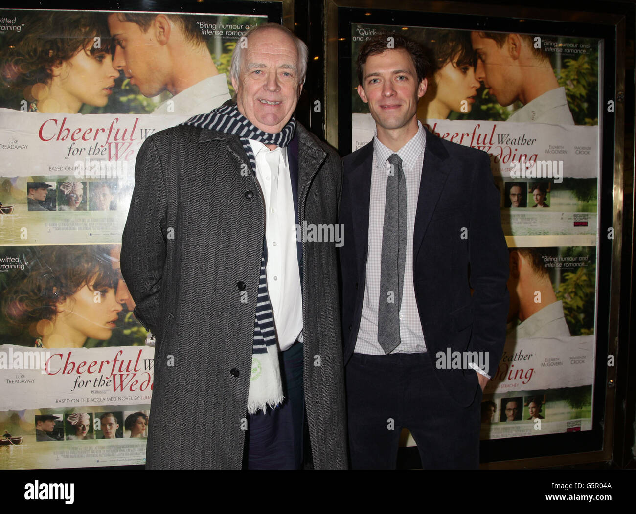 Director of the film Donald Rice (right) with his father Sir Tim Rice ...
