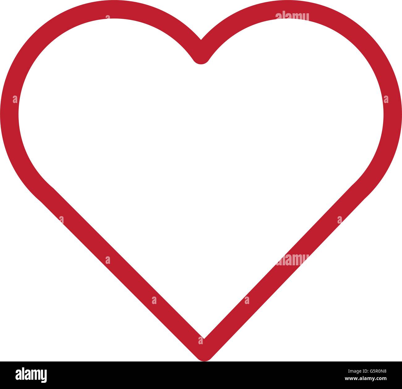 simple red heart Stock Vector Image & Art - Alamy