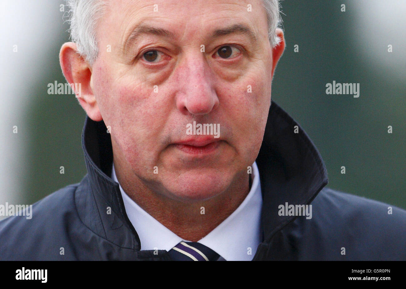 Hampshire Police Detective Superintendent Tony Harris arrives at an ...