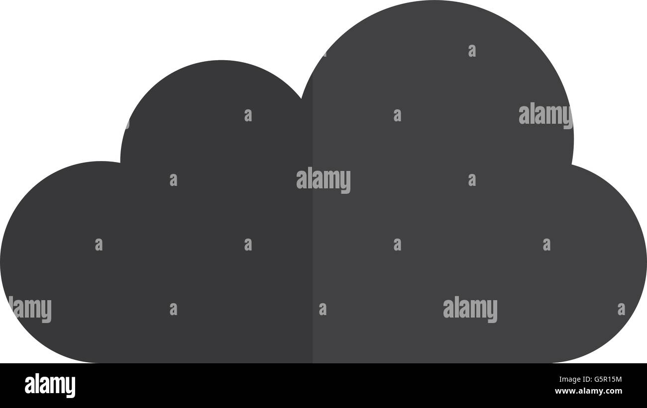 simple grey cloud Stock Vector Image & Art - Alamy