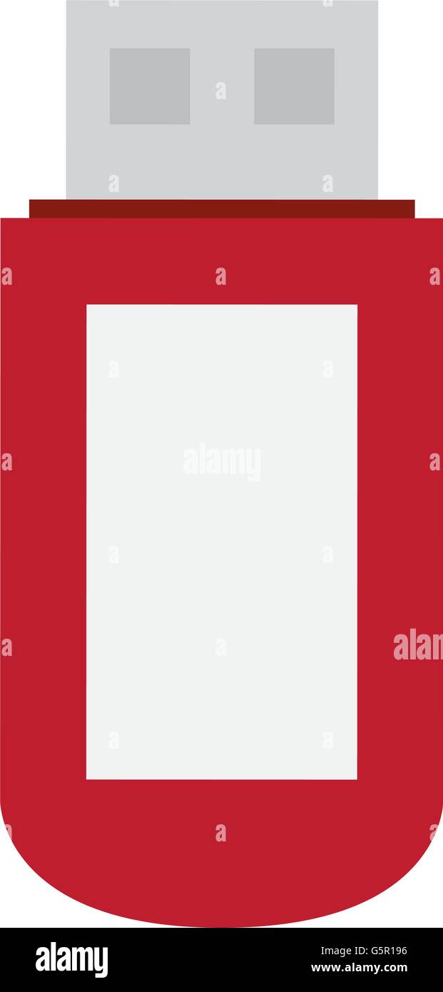 red white and grey usb Stock Vector Image & Art - Alamy