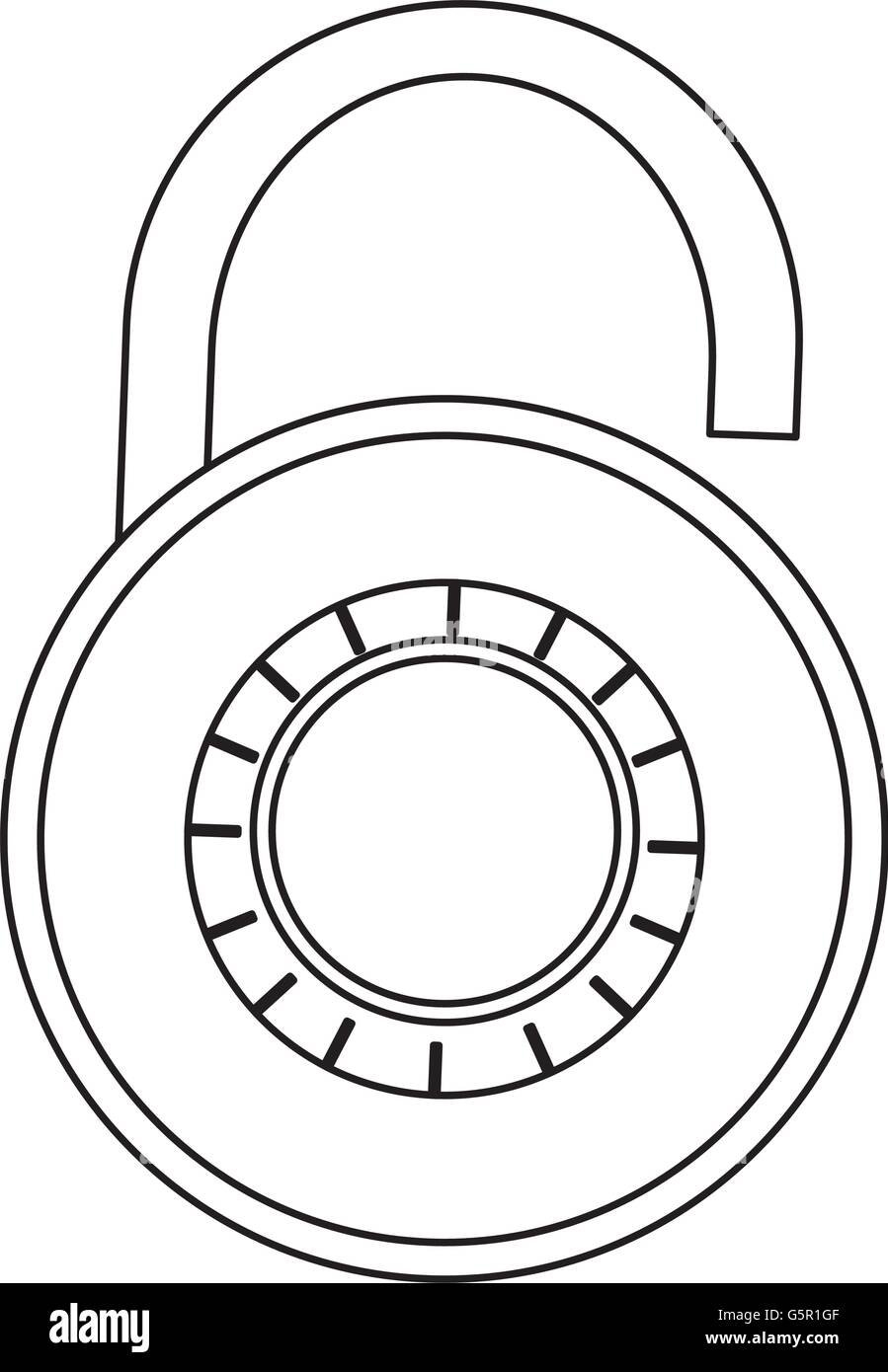 open safety lock Stock Vector Image & Art - Alamy