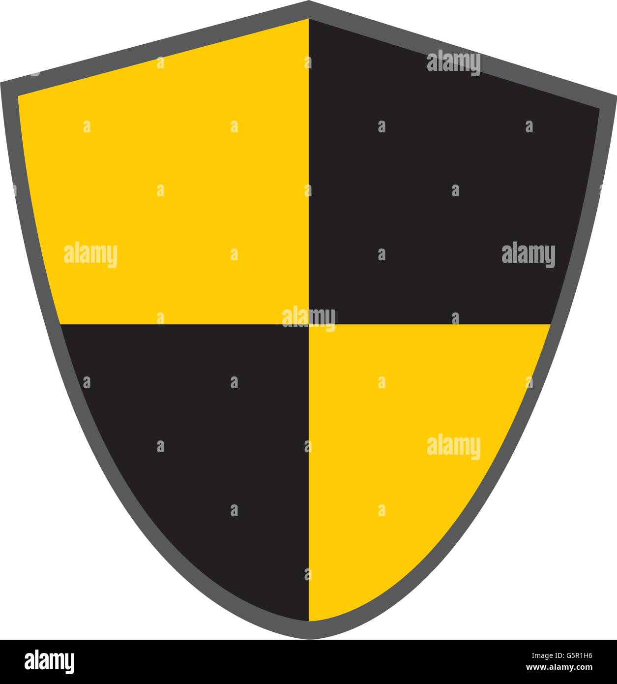 black and yellow shield Stock Vector Image & Art - Alamy