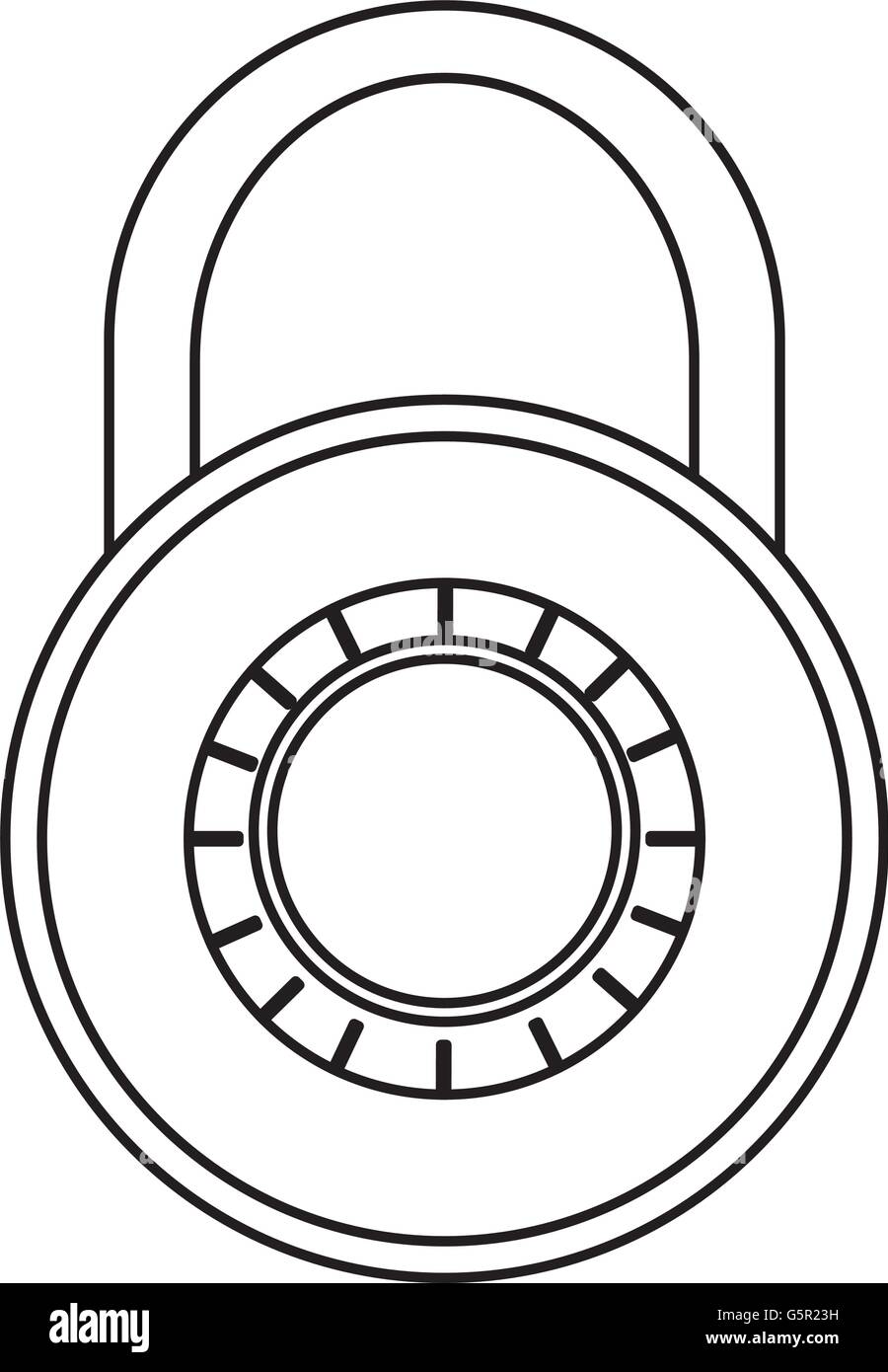 black line safety lock Stock Vector Image & Art - Alamy
