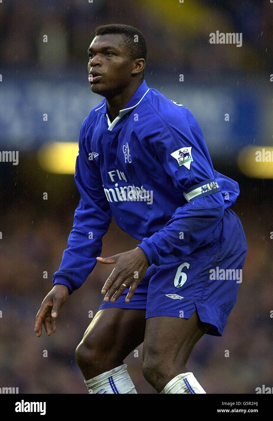 Chelsea's Marcel Desailly during their match against Tottenham Hotspur ...