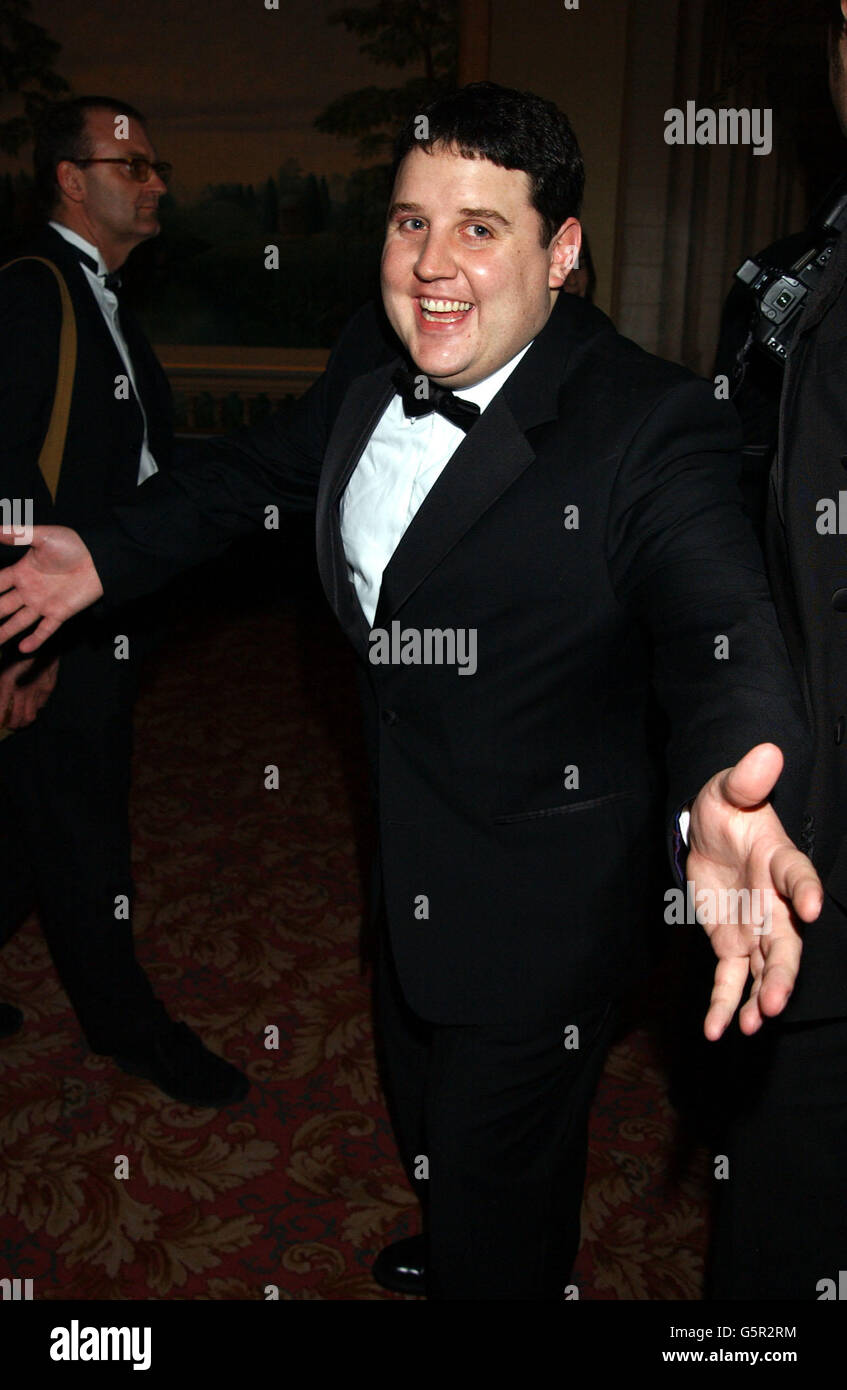 Comedian Peter Kay at the Grosvenor House Hotel, London, for the RTS ...