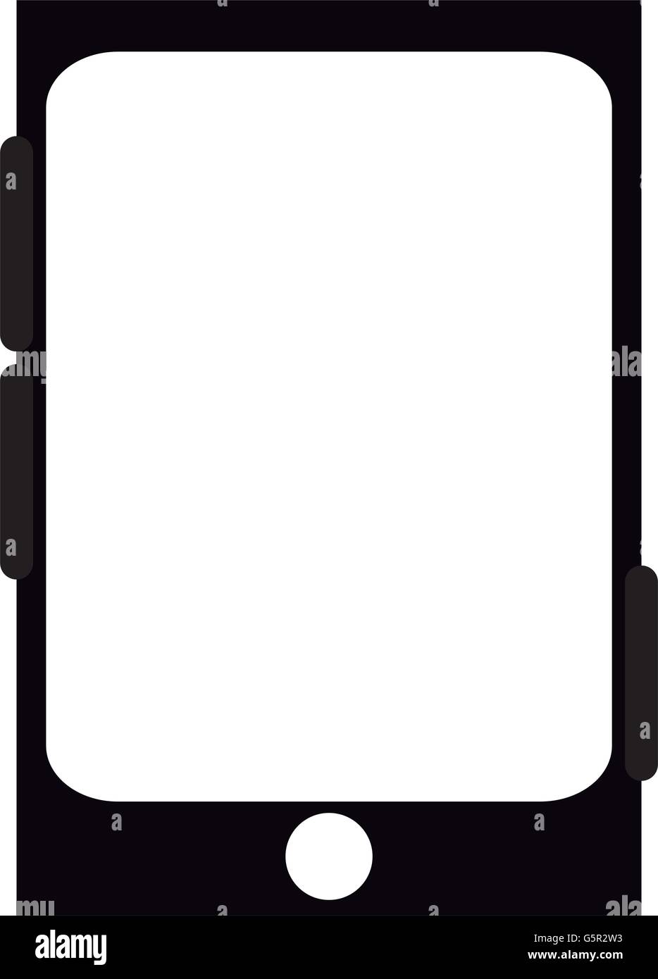 cellphone with front and side buttons Stock Vector Image & Art - Alamy