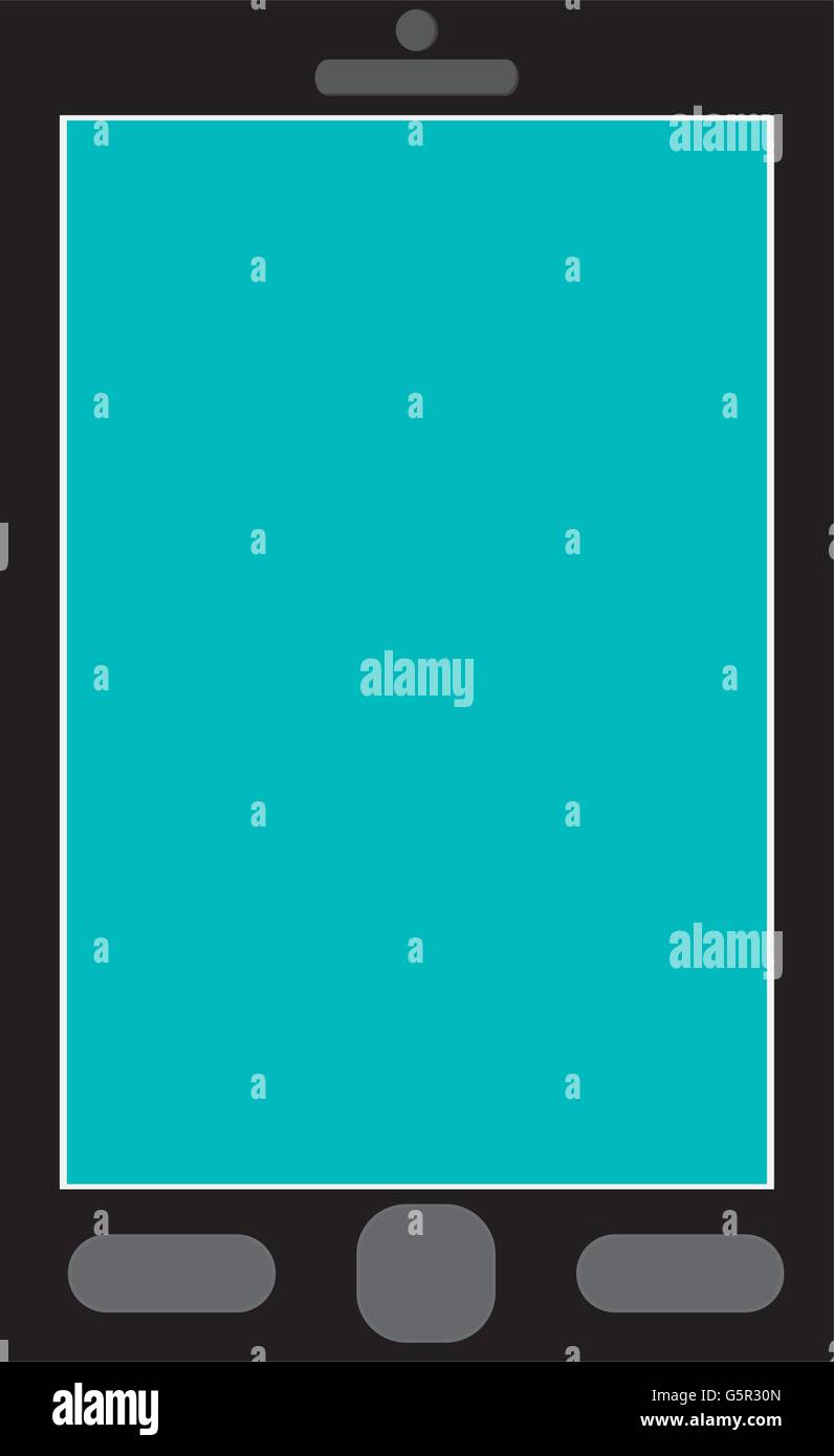 cellphone with three buttons on front Stock Vector Image & Art - Alamy