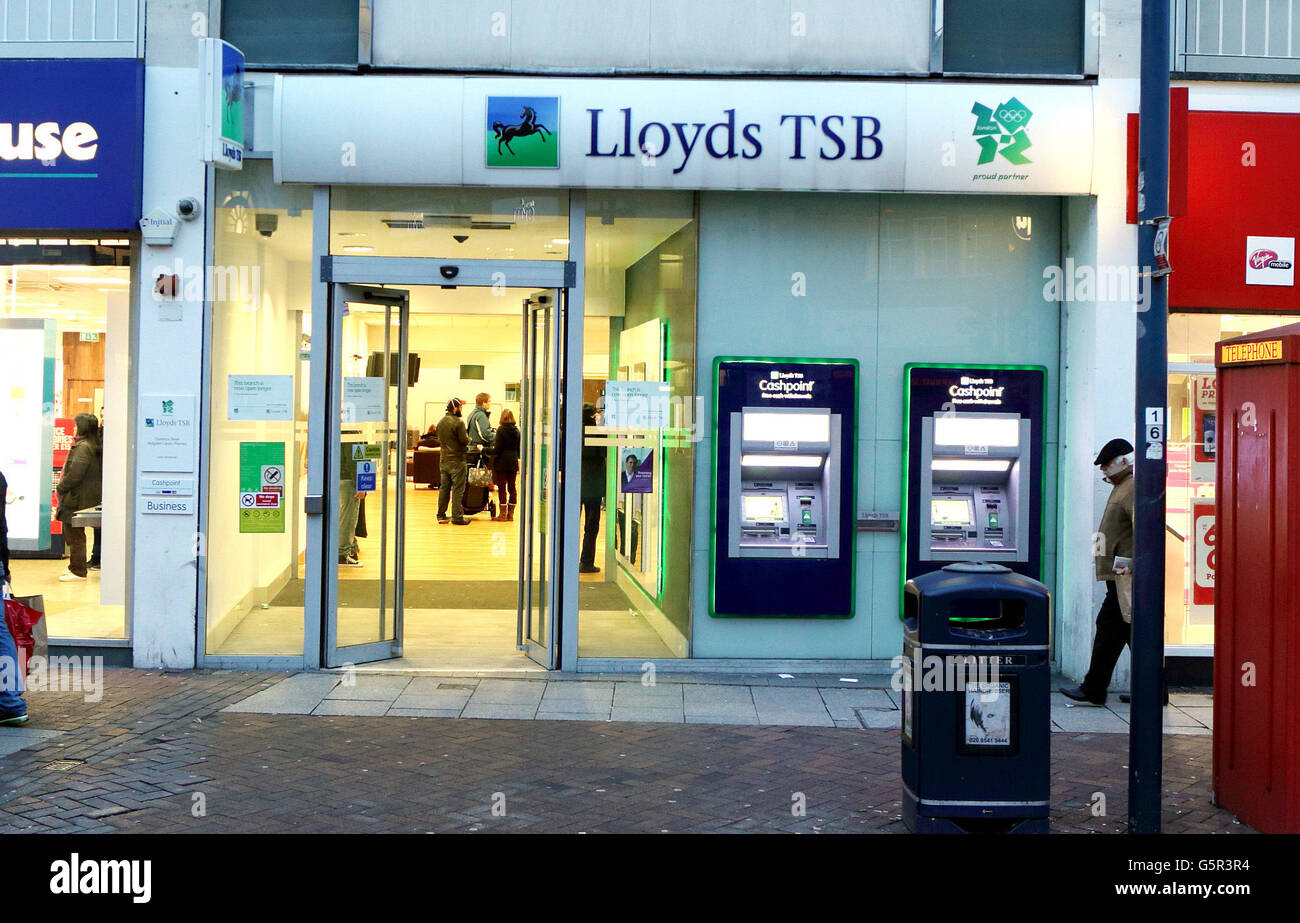A branch of Lloyds TSB in Kingston-upon-Thames where Nipper the dog ...
