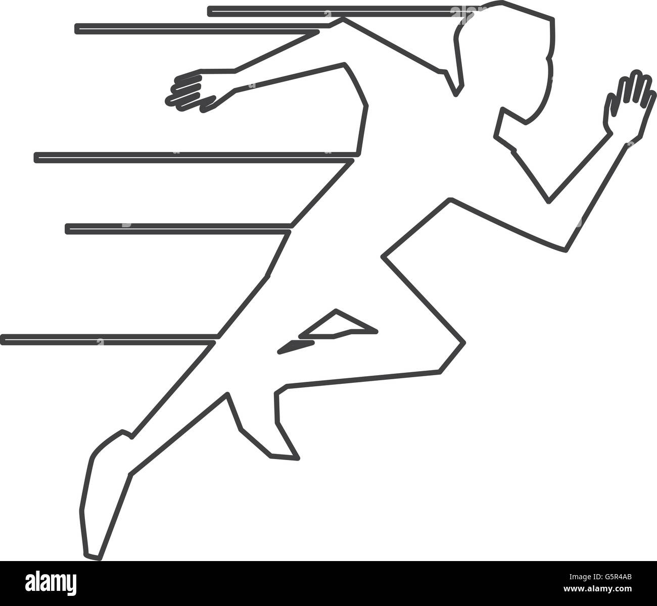 person running outline Stock Vector Image & Art - Alamy