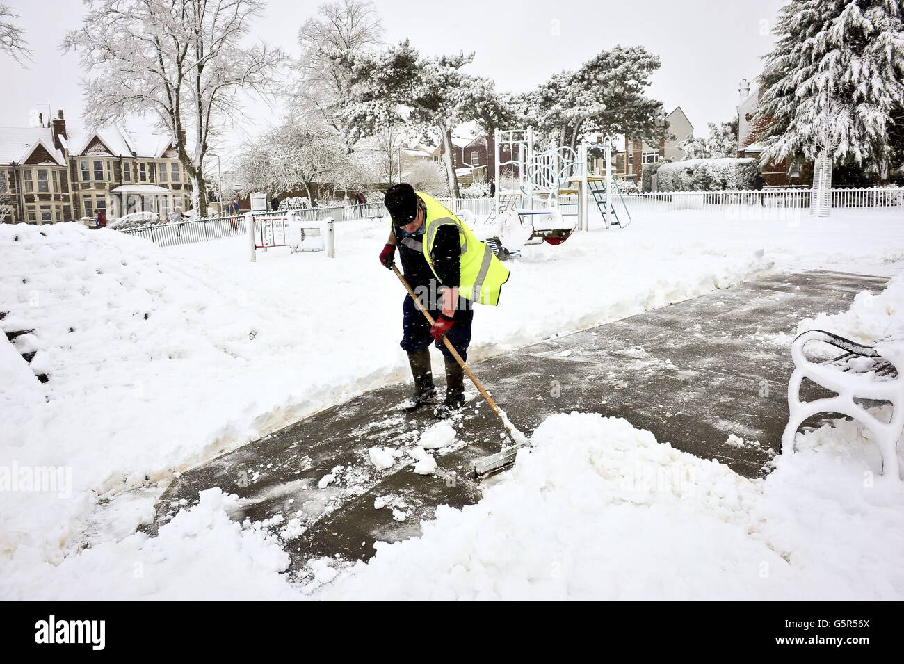 Winter weather Jan 18th Stock Photo - Alamy