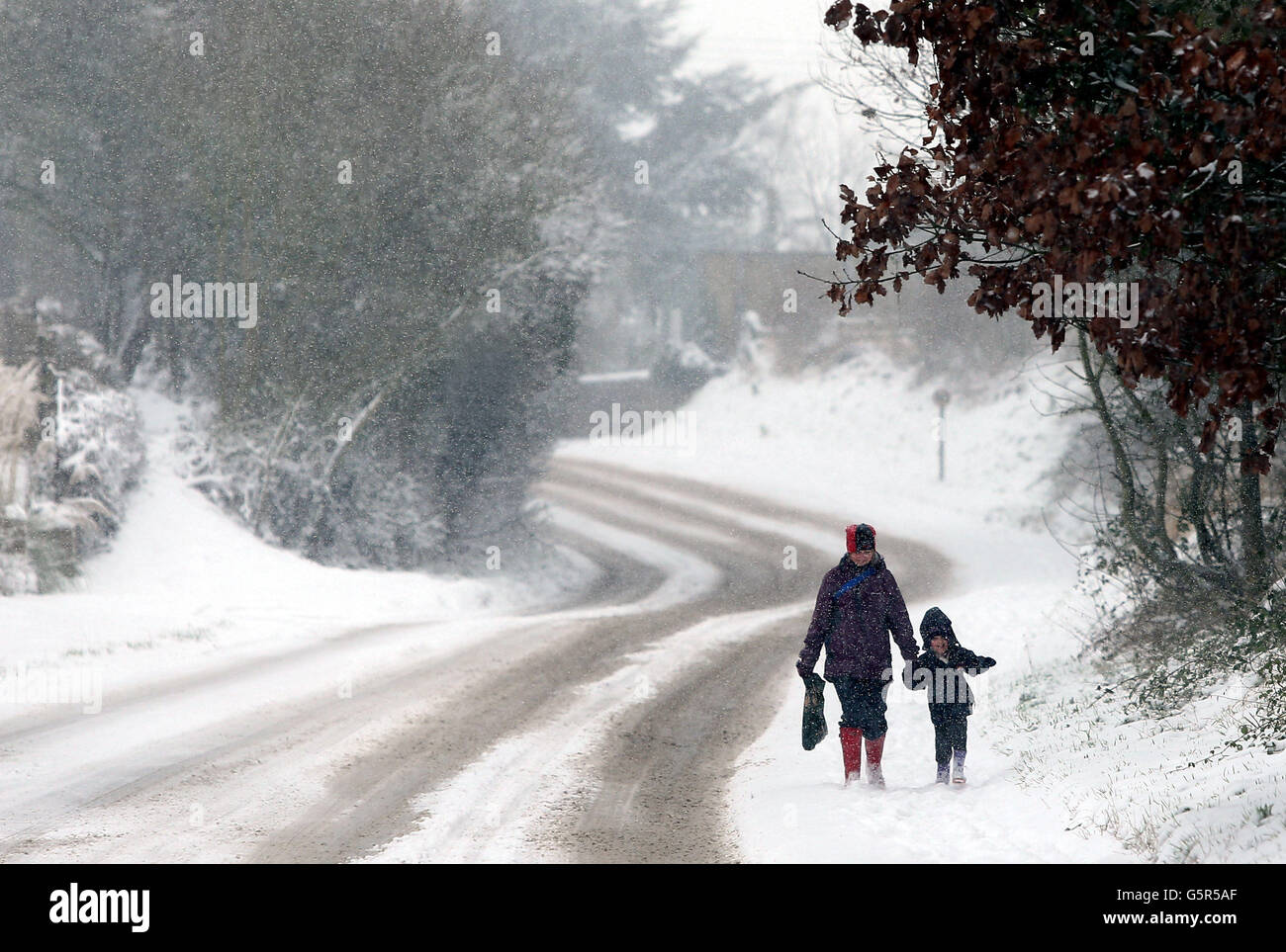 Winter weather Jan 18th Stock Photo - Alamy