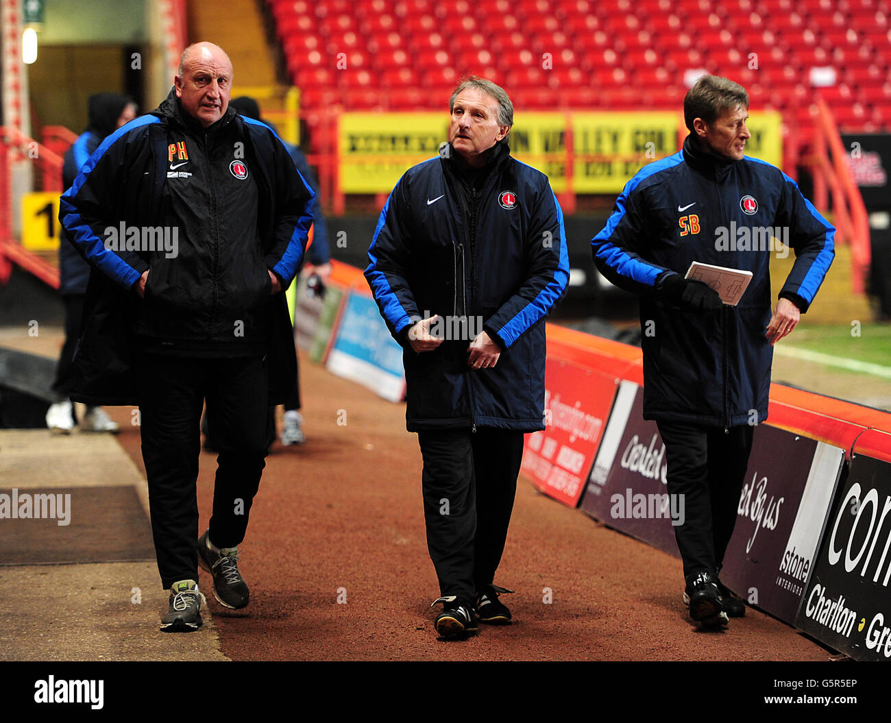 Charlton Athletic's academy director Paul Hart (left), academy manager ...