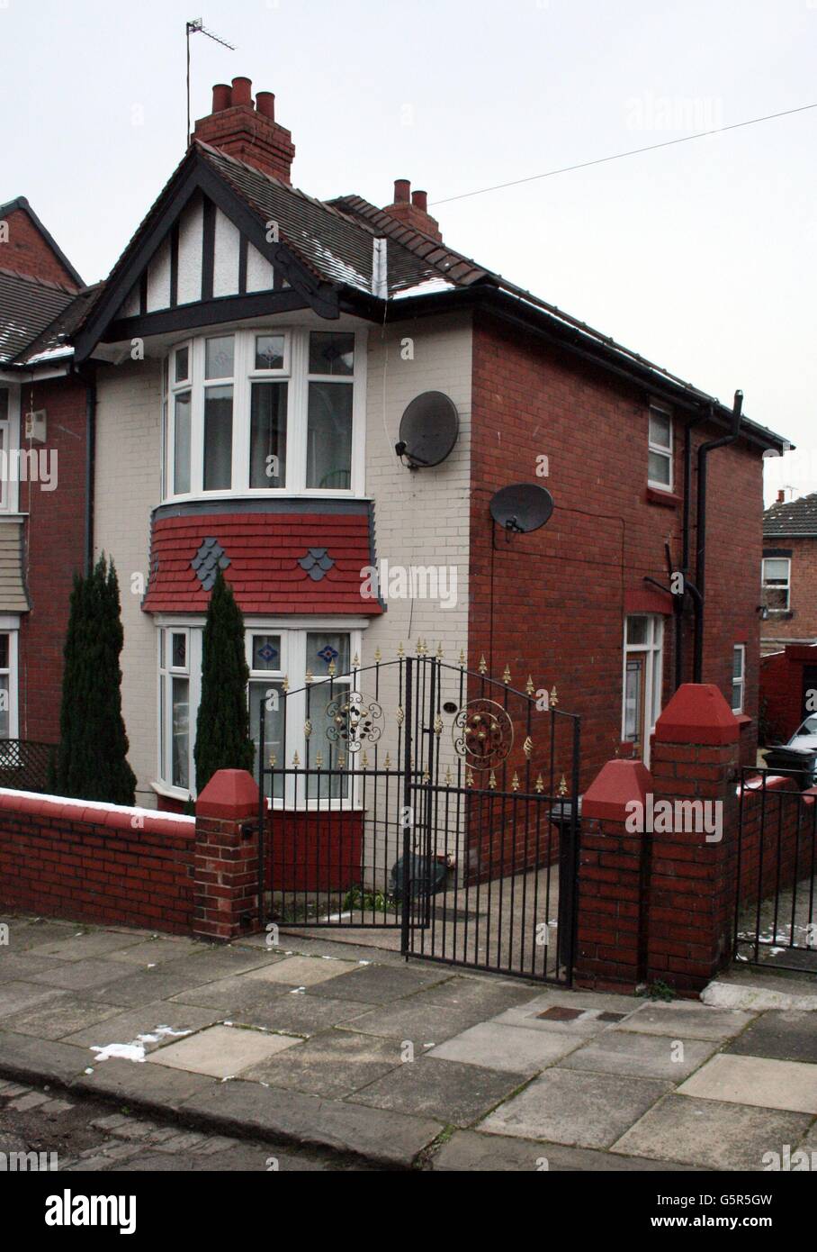 The family house on Broom Grove, Rotherham, which has been described as ...