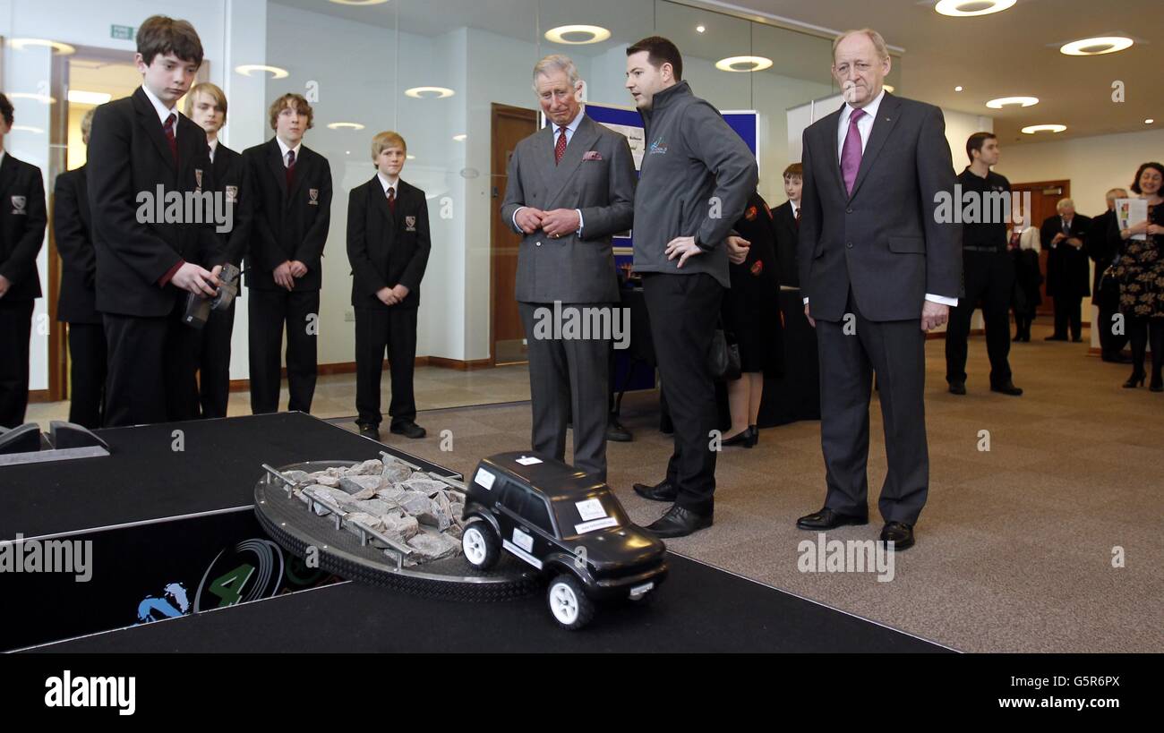 Prince charles driving car hi-res stock photography and images - Alamy