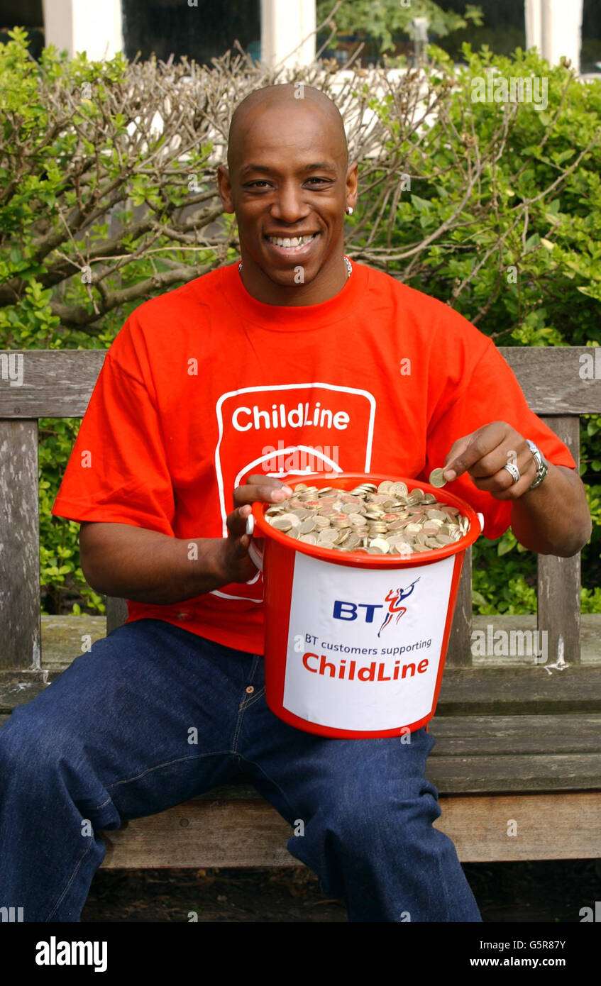 Former footballer Ian Wright during a photocall for BT's fundraising ...