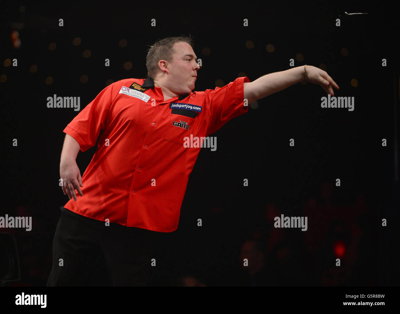 Steve Douglas in action during the BDO World Professional Darts ...