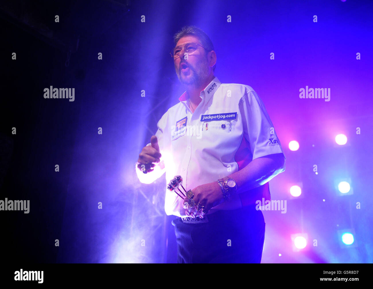 Martin Adams walks on stage during the BDO World Professional Darts ...
