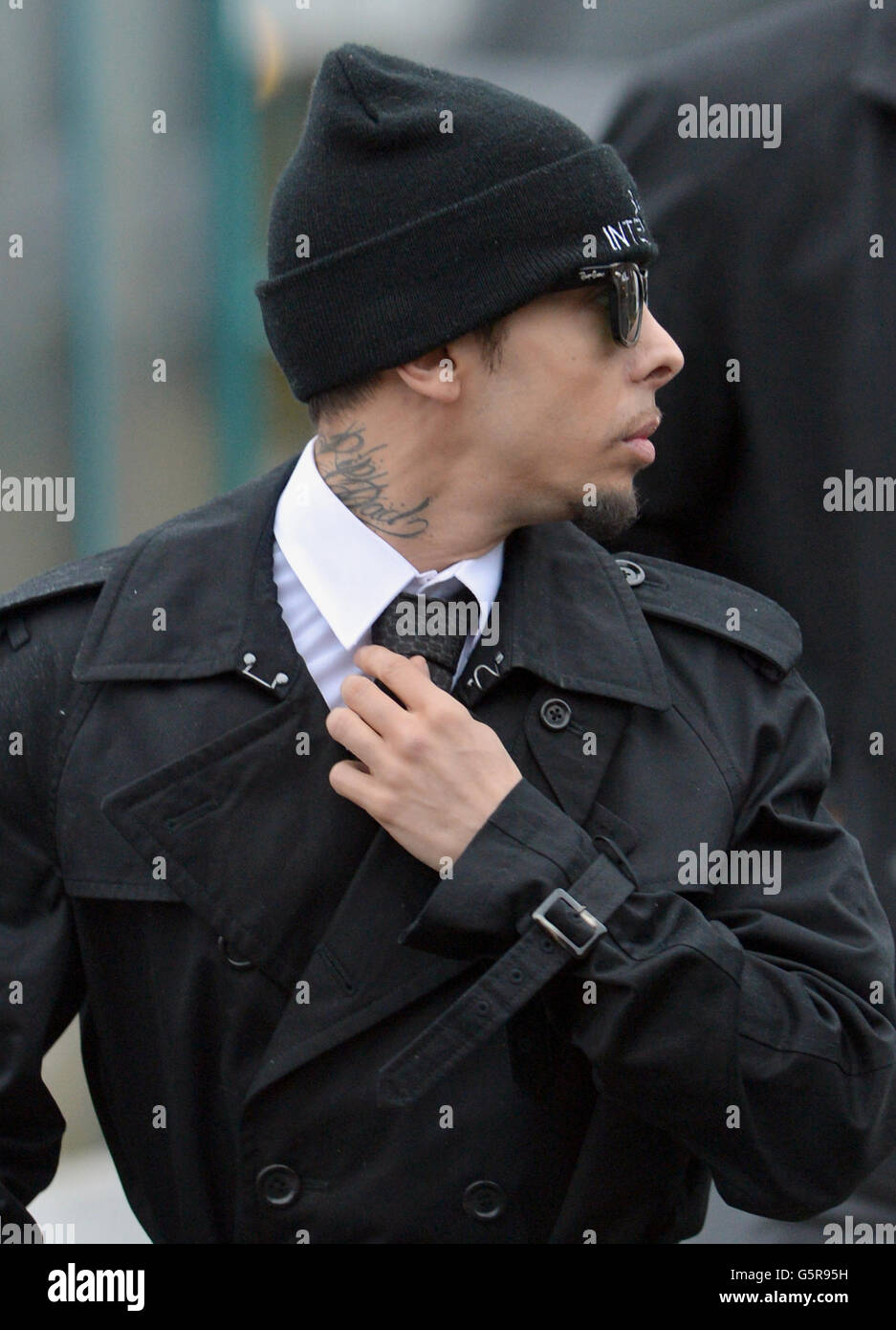 N-Dubz rapper Dappy, real name Dino Costas Contostavlos, arrives at ...
