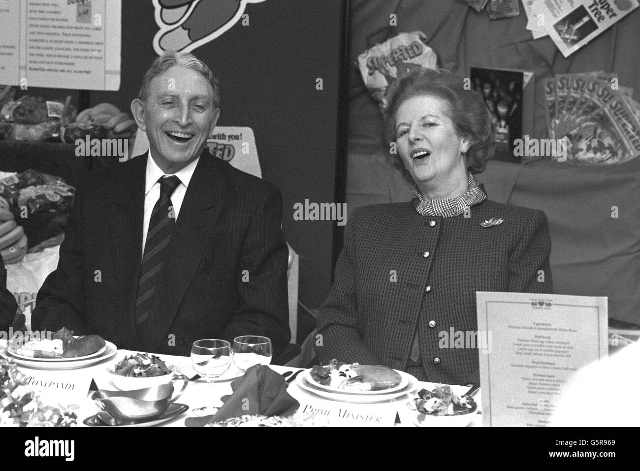 Thatcher laughing hi-res stock photography and images - Alamy
