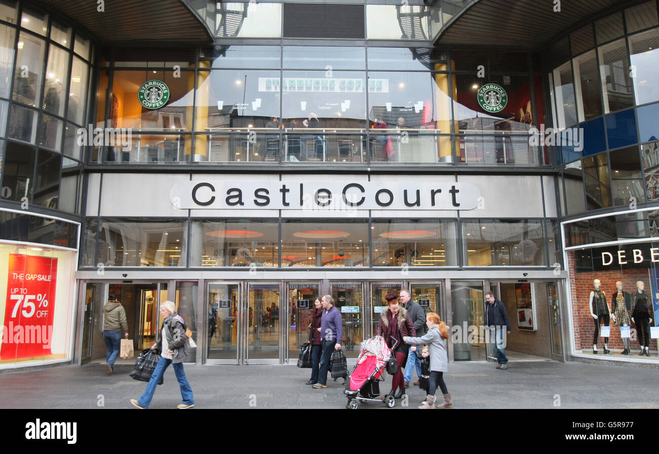 High Street stock - Belfast. A general view of Castlecourt shopping ...
