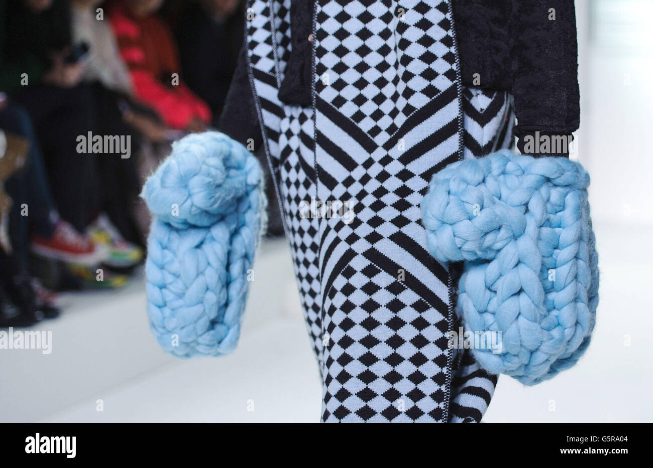 A model at the Sibling catwalk show at the Hospital Club, London Stock ...