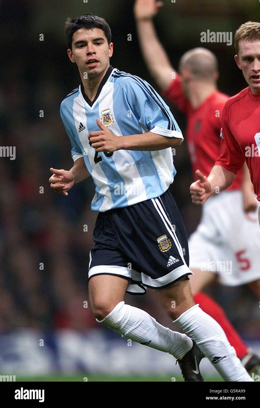 FOOTBALL ARGENTINA JAVIER SAVIOLA. Argentina - Javier Saviola in action ...