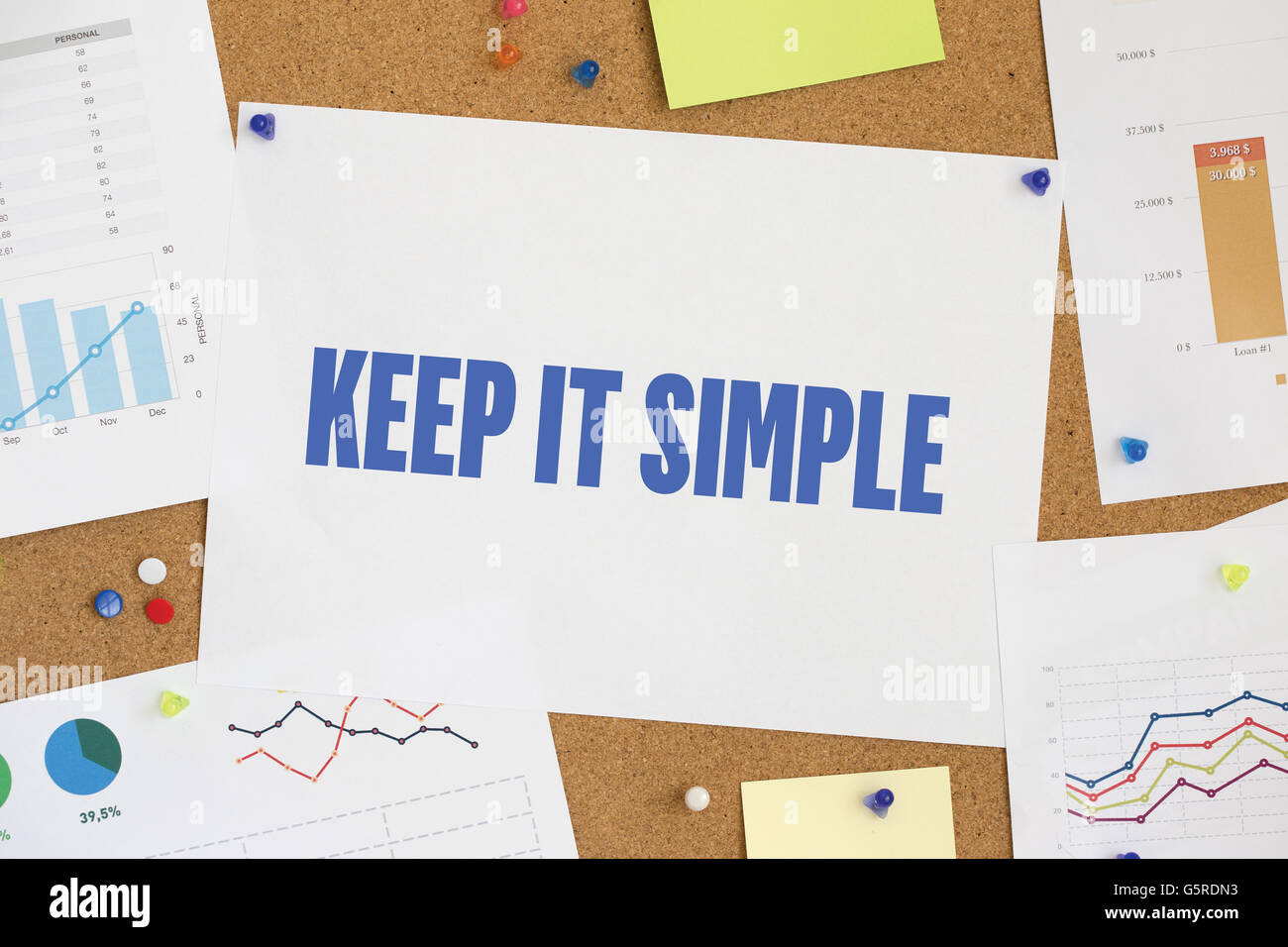 CHART BUSINESS GRAPH RESULT COMPANY KEEP IT SIMPLE CONCEPT Stock Photo ...