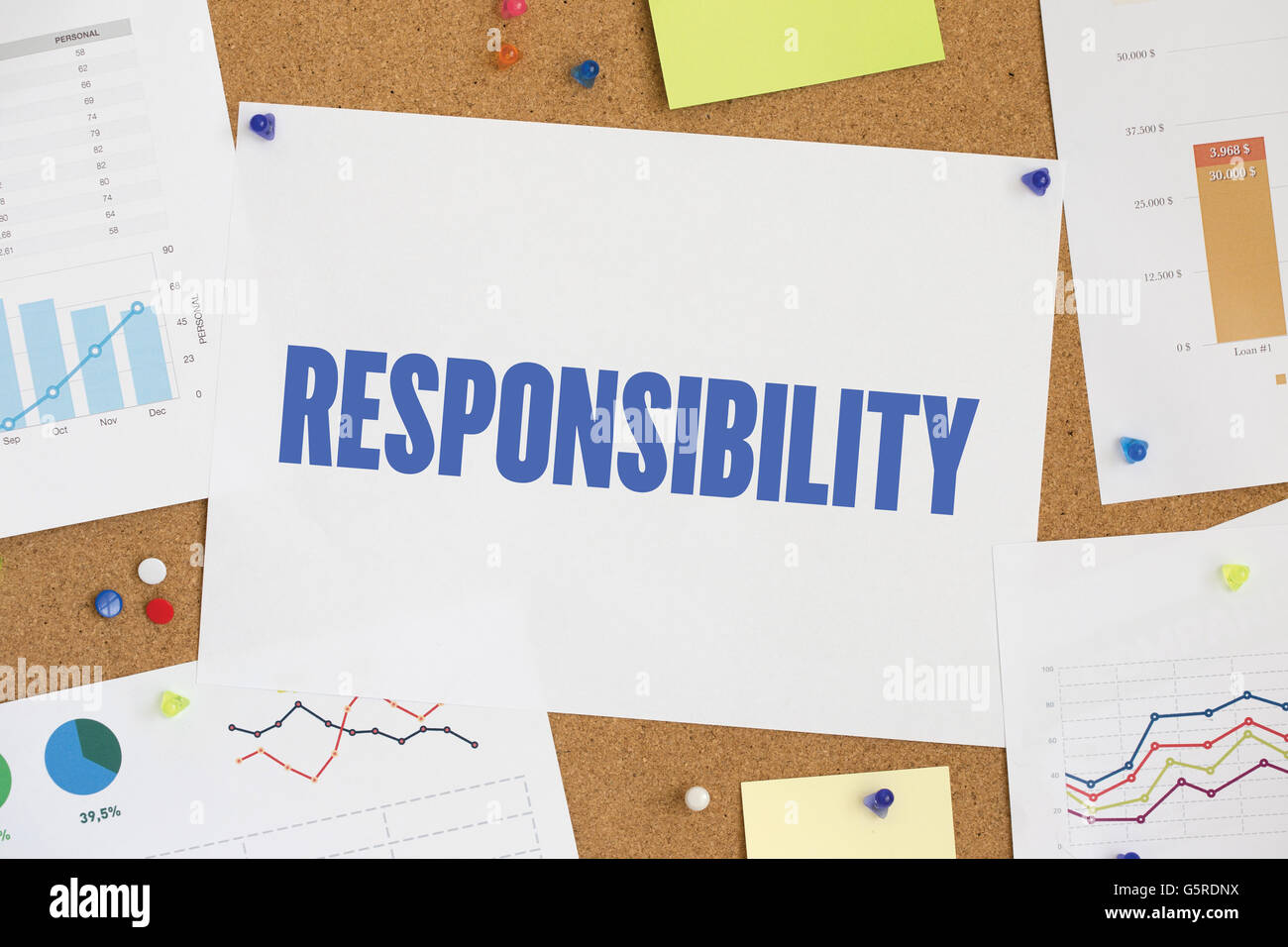 CHART BUSINESS GRAPH RESULT COMPANY RESPONSIBILITY CONCEPT Stock Photo ...