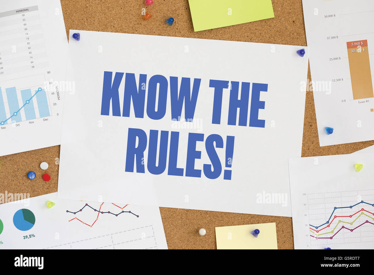 CHART BUSINESS GRAPH RESULT COMPANY KNOW THE RULES! CONCEPT Stock Photo ...