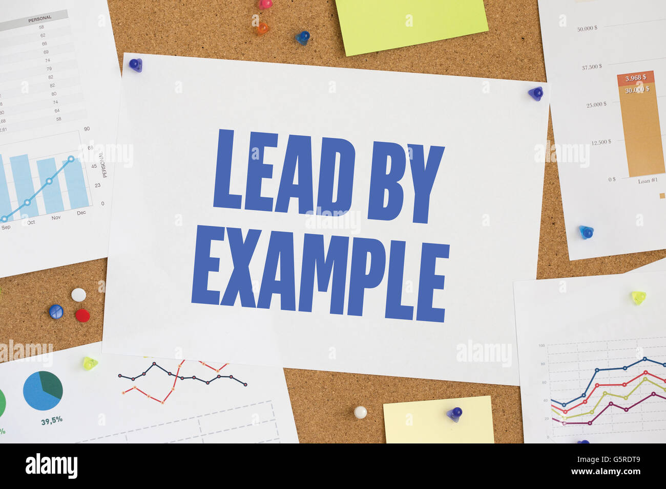 CHART BUSINESS GRAPH RESULT COMPANY LEAD BY EXAMPLE CONCEPT Stock Photo ...