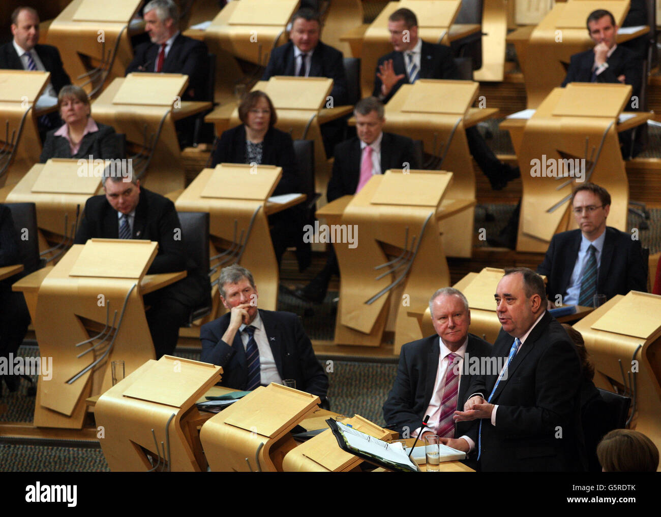 First Minister's Questions Stock Photo - Alamy