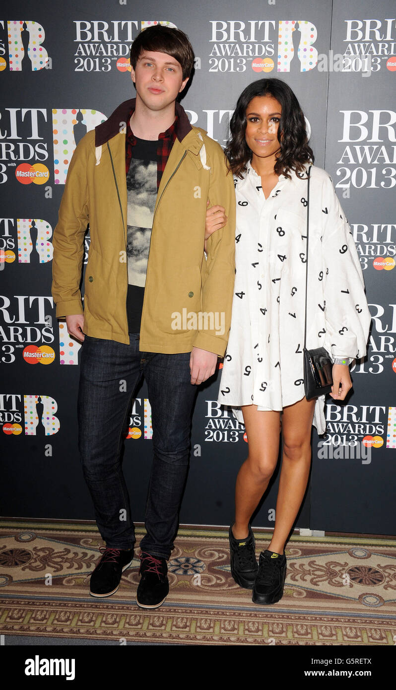 AlunaGeorge, George Reid and Aluna Francis, arrive at the Brit Awards ...