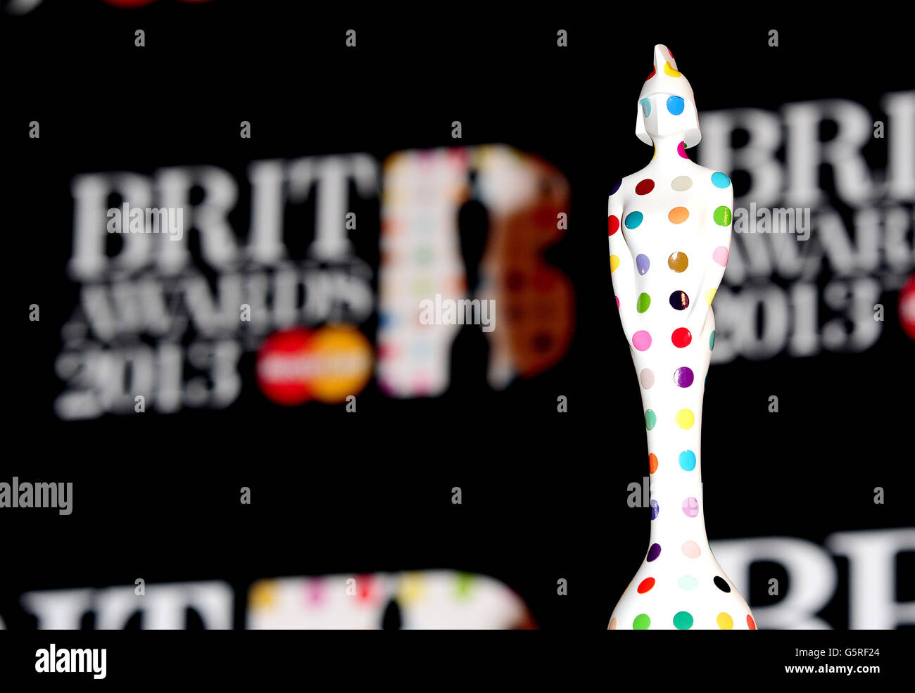 Brit award statue hi-res stock photography and images - Alamy