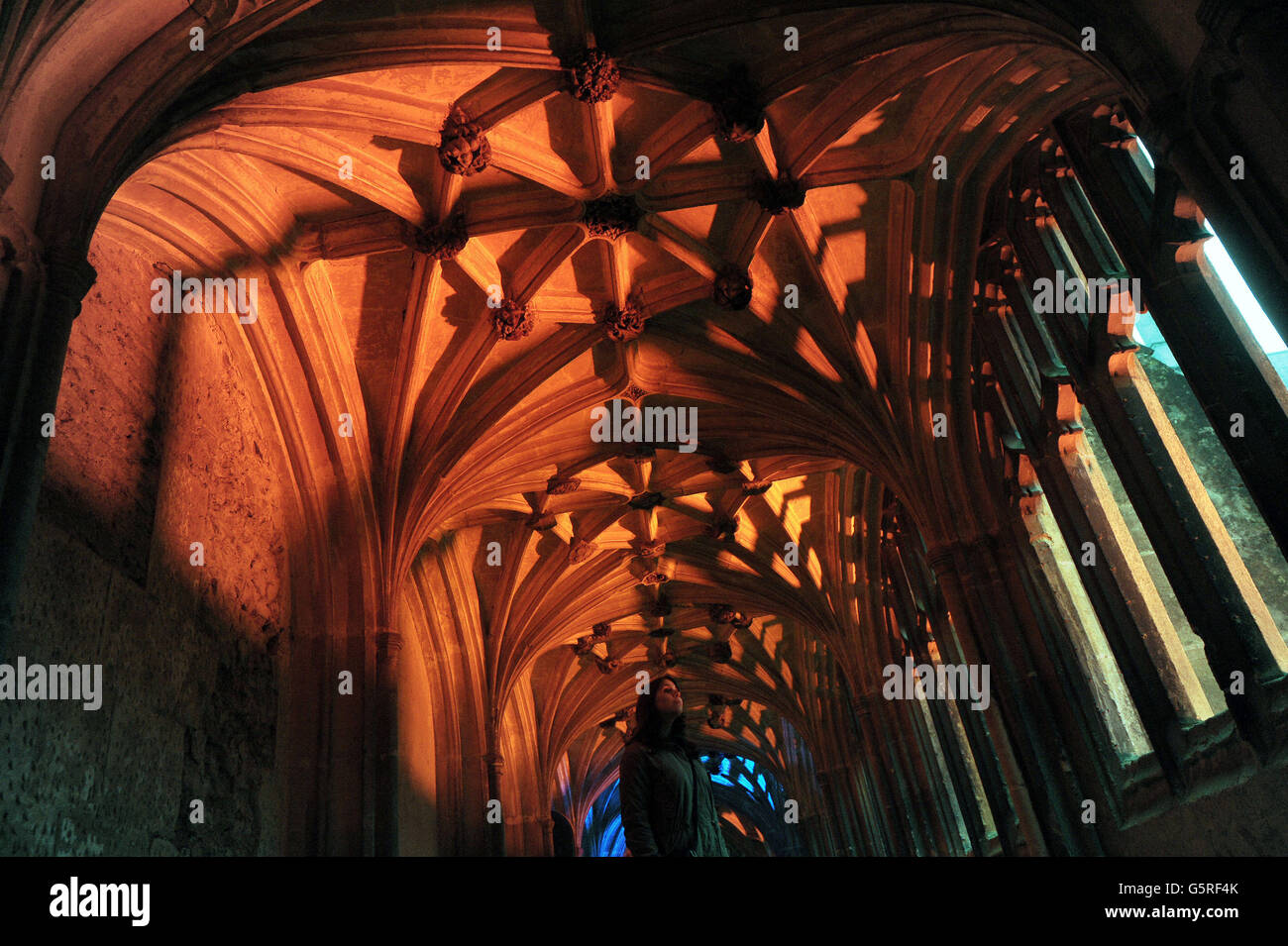 Illuminating Lacock Festival Stock Photo - Alamy