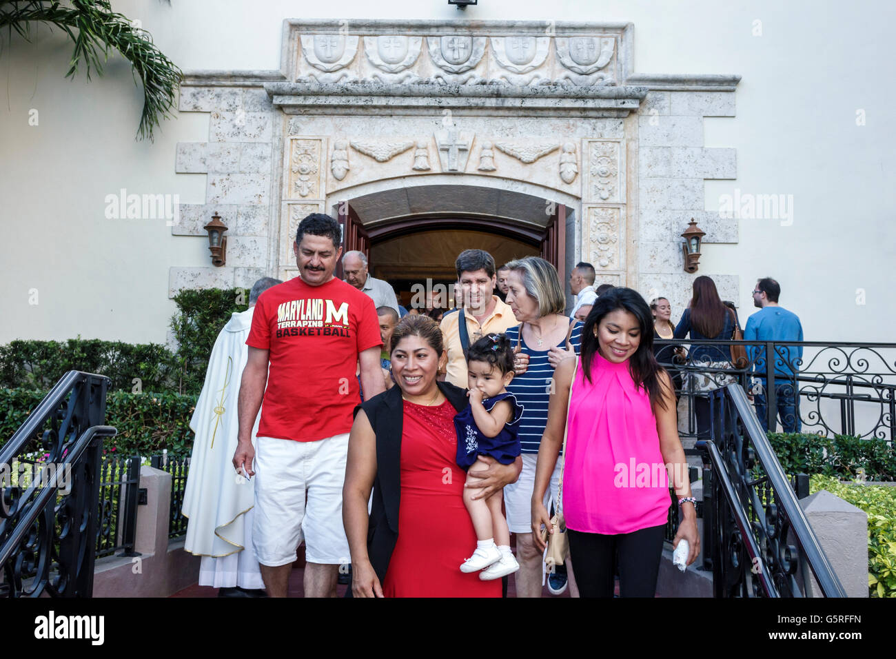 Miami Beach Florida,St. Francis De Sales Catholic Church,members,after ...