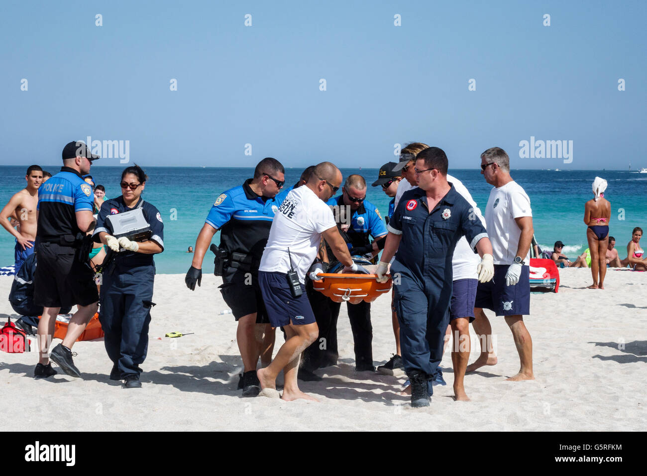 Miami Beach Ocean Rescue High Resolution Stock Photography and Images ...