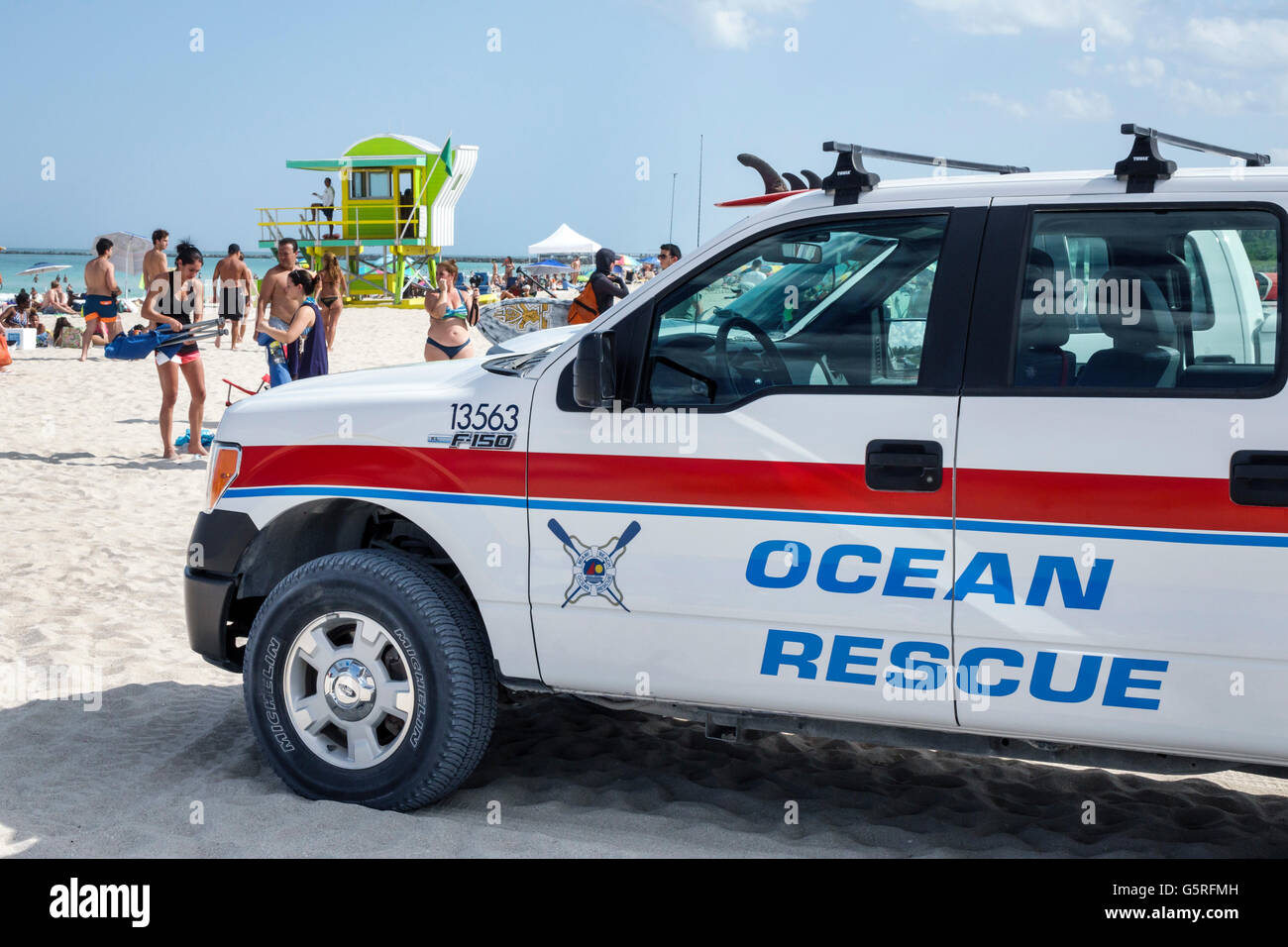 Miami Beach Florida,Atlantic Ocean water,public,sand,Ocean water Rescue ...