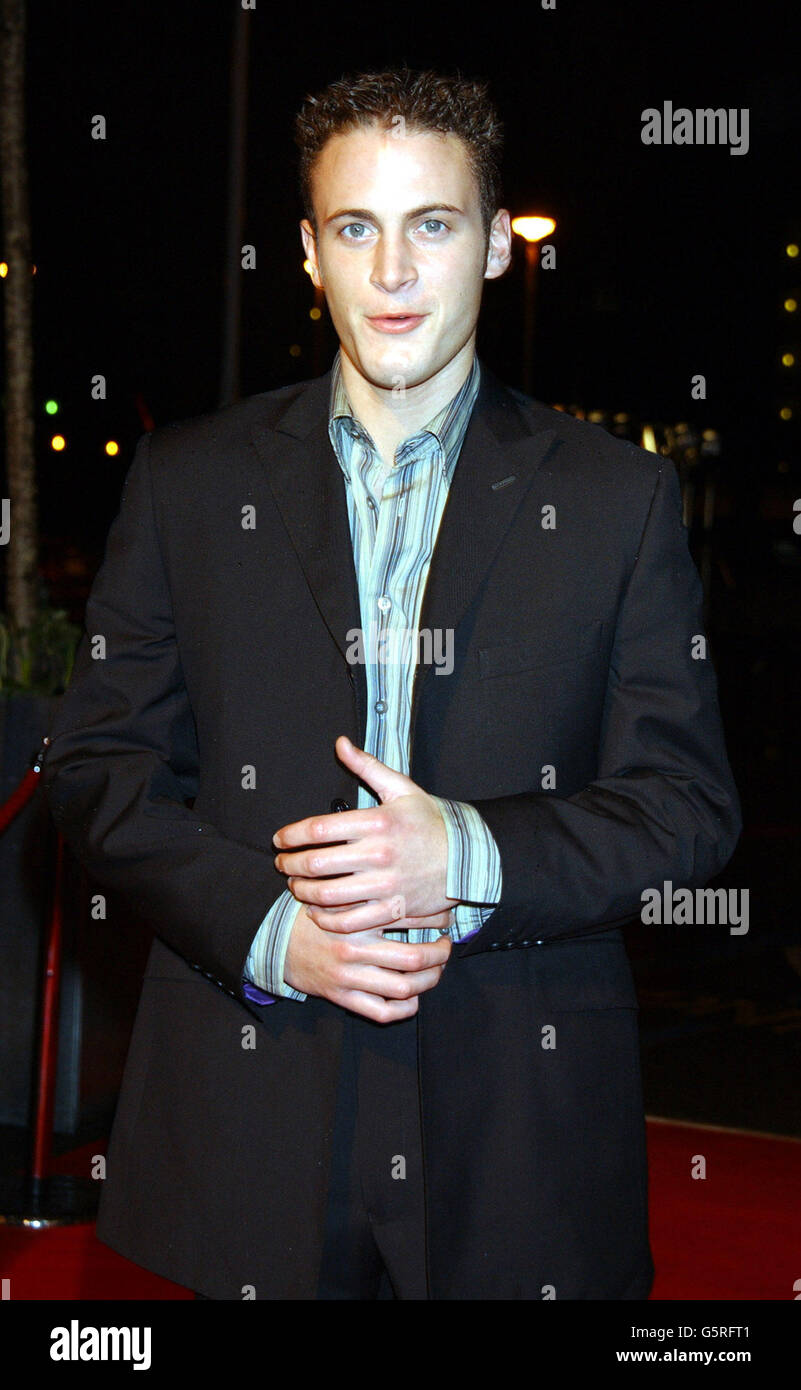 Actor Gary Lucy arrives for the 2001 TV Moments at BBC Television ...