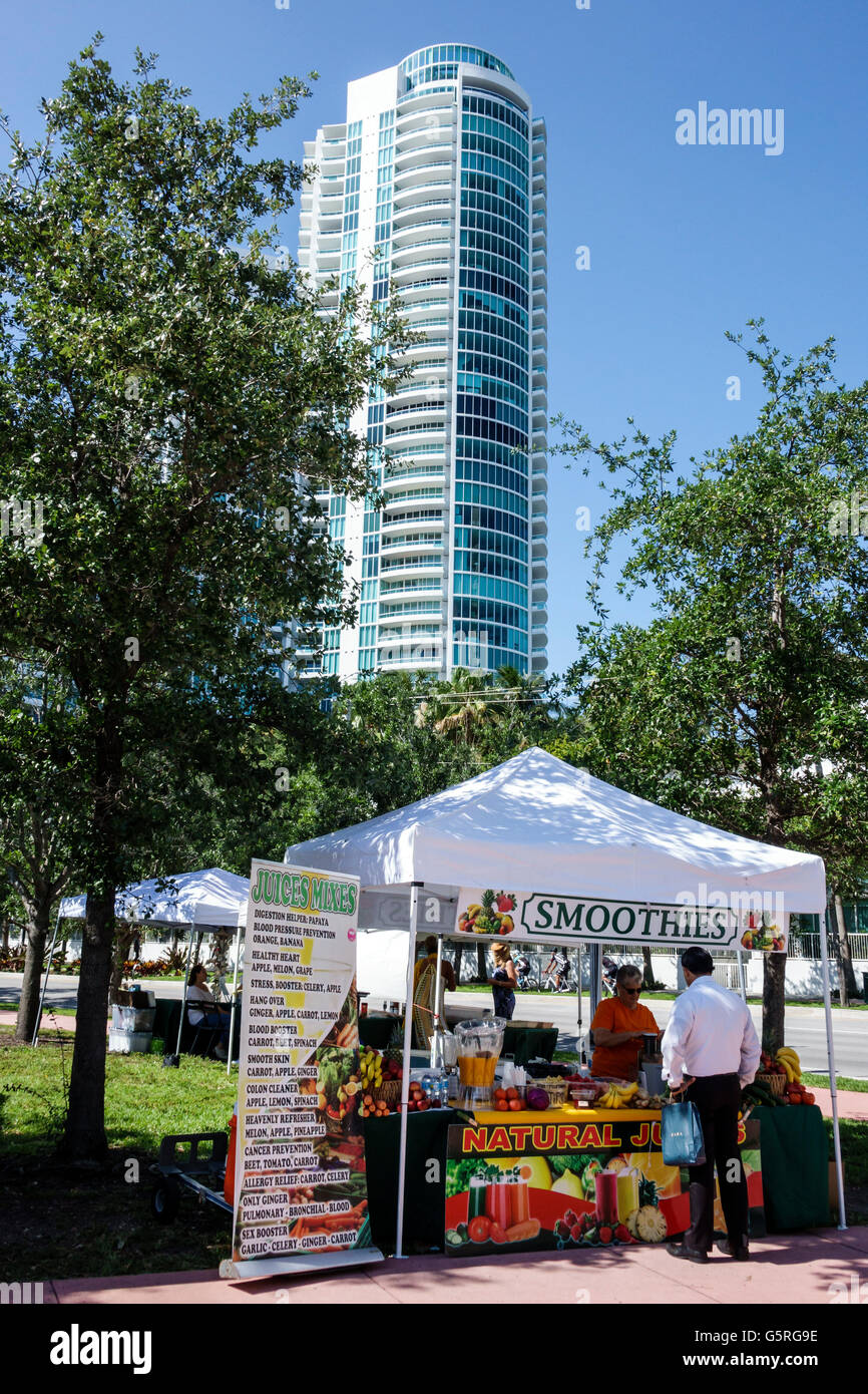 Miami Beach Florida,South Pointe SoFi,Farmers Market,stall,stall,stalls ...